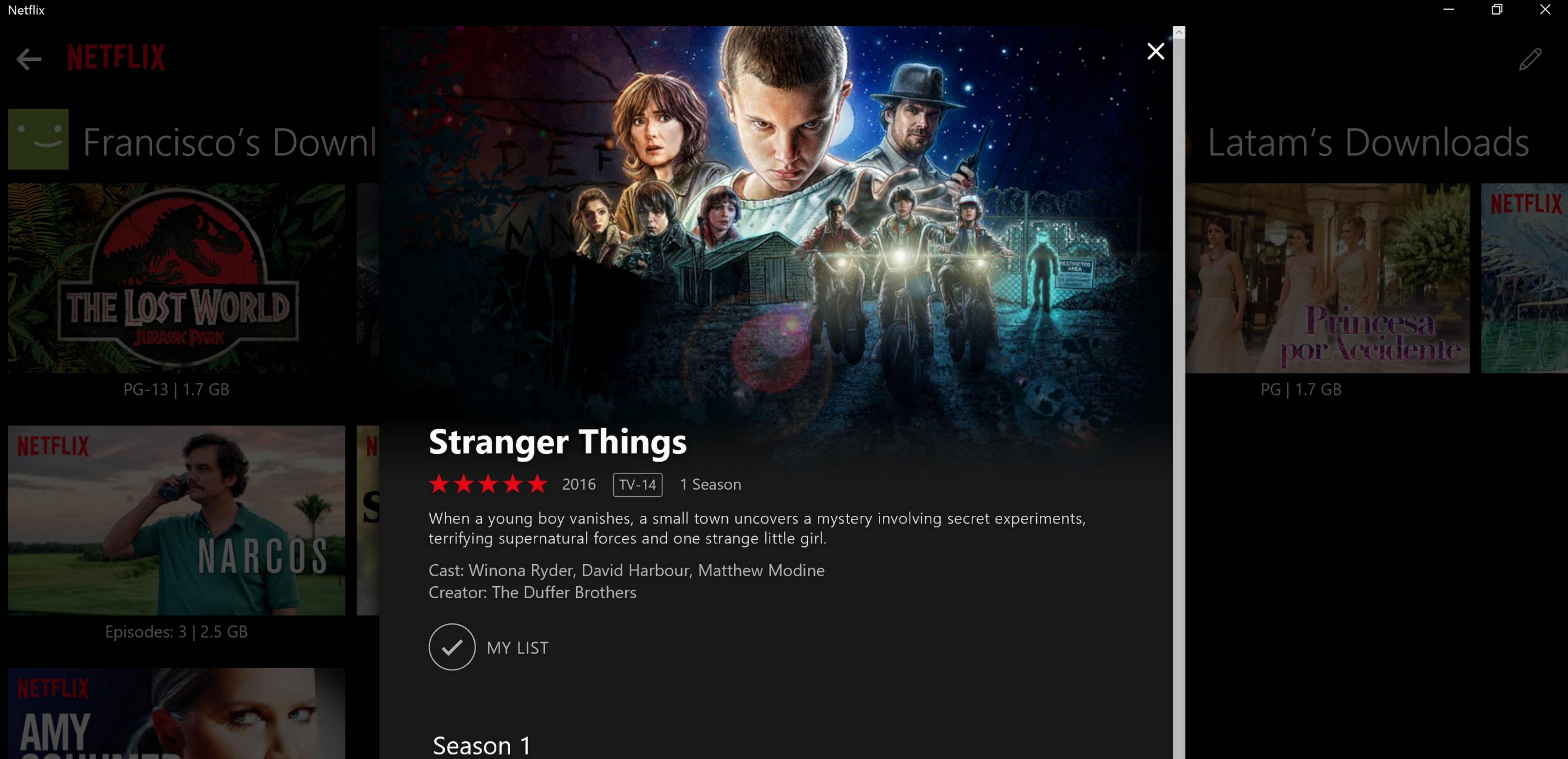 Download TV shows and movies from Netflix to your Windows 10 PC ...