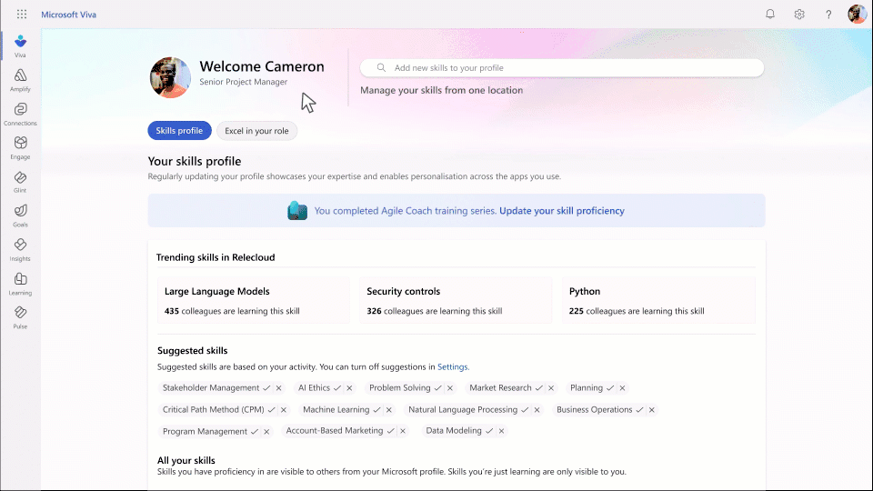 AI を活用した Skills in Microsoft Viva の紹介: 従業員のスキルの把握と向上のための新たな方法 - Windows Blog for Japan